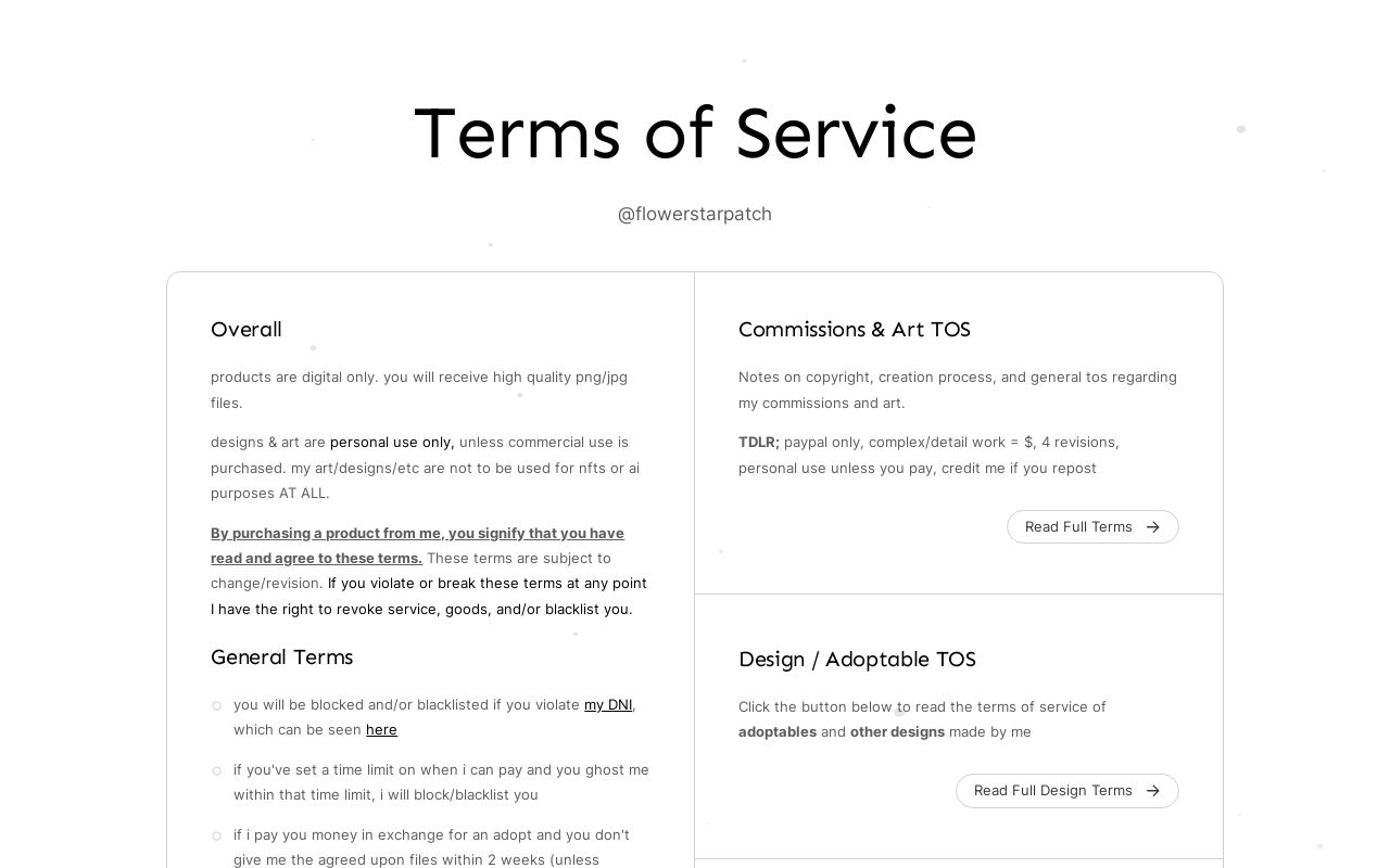 terms of service